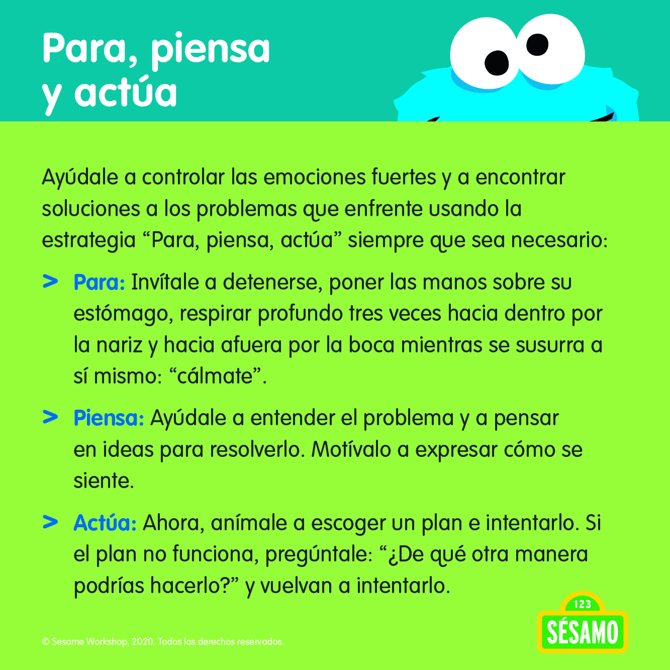 Para piensa y actua - Plaza Sésamo